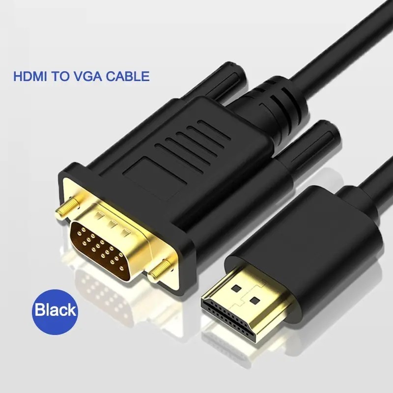 HDMI to VGA Cable 24+1 VGA-D Dual Link Video Adapter Converter Lead for ...