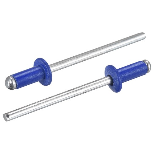Blind Rivets, 3.2mm x 7mm x 28mm Aluminum Open End Flat Head Rivet ...