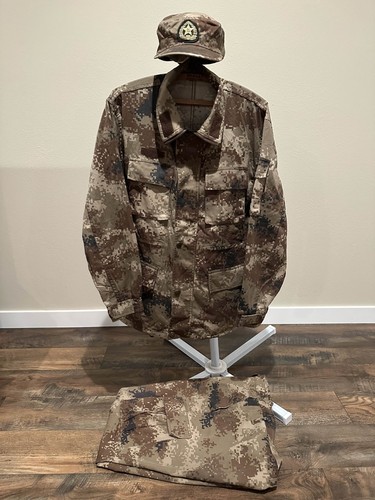Chinese Army PLA Issued Type 07 Arid Camo Jacket Uniform Set w/ Field ...
