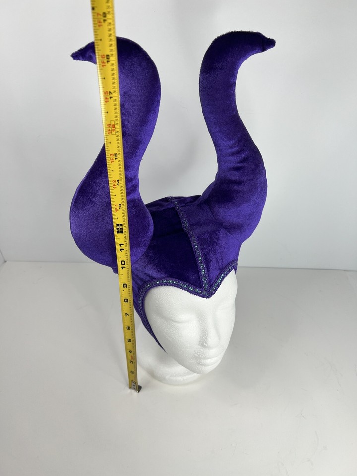 Disney Maleficent Headdress Hat Sleeping Beauty Villain Cap Yourh Size ...