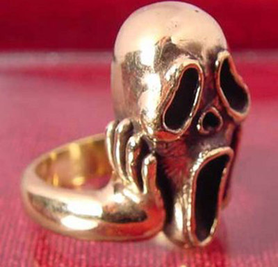Bronze Scream ring 1996 American slasher horror film custom size ...