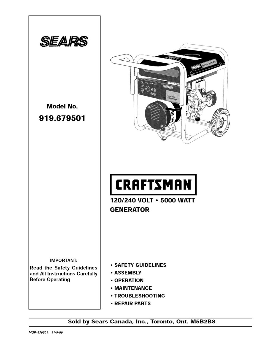 Powermate Generator Parts Diagram 4000 Watts Powermate PM2000i