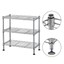 3 Tier Adjustable Storage Shelving Unit Metal Organizer Wire Rack Shelf ...