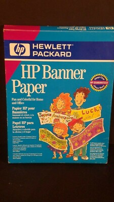 HP Banner Paper (8) Banners For DeskJet/DeskWriter 680C/690C Series ...