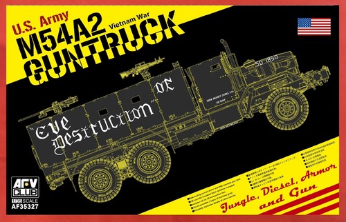 AFV Club AF35327 1/35 U.S. ARMY M54A2 5 TON 6x6 GUNTRUCK, NAM - USA ...