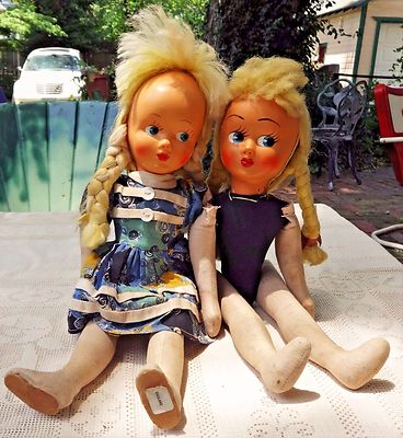 TWO (2) VINTAGE MID-20th CENTURY A.D. SUTTON & SONS DOLLS - MADE IN ...