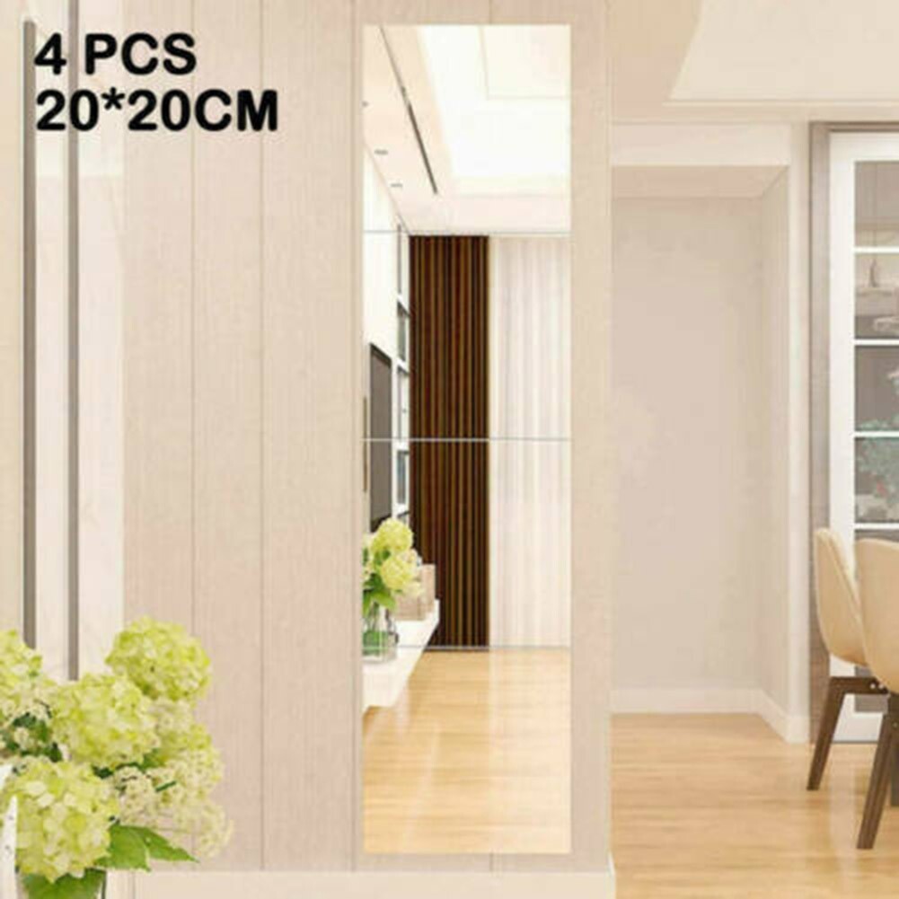 Add a Touch of Elegance with Self Adhesive Square Mirror Tile Sticker ...