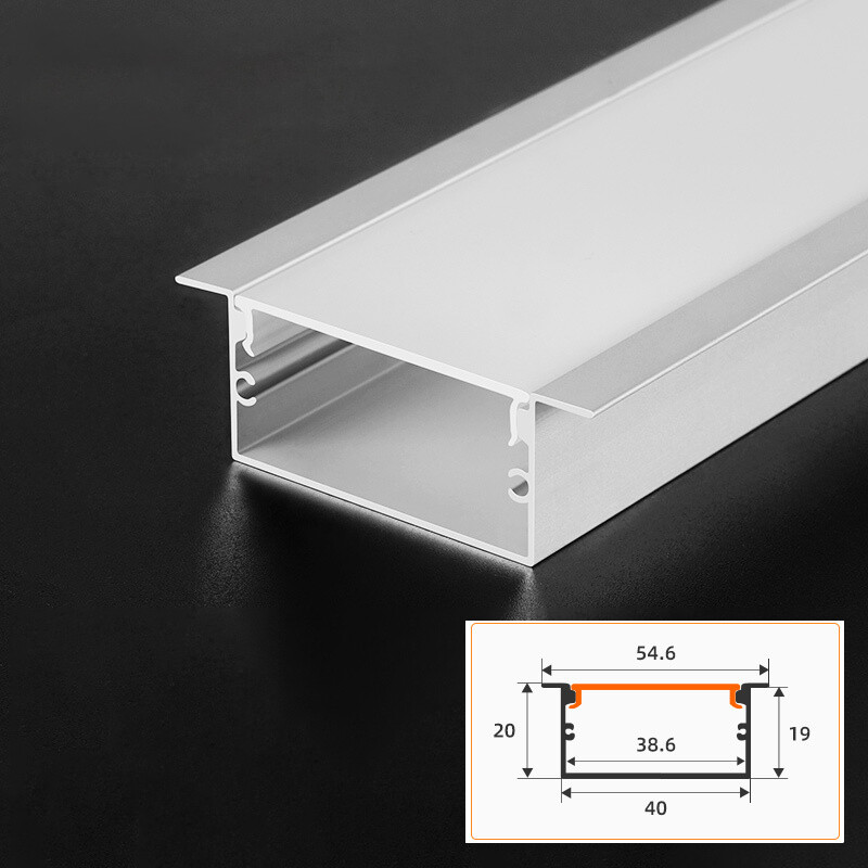 10Pcs 3.3ft Each LED Aluminum Profile Channel Holder with Cover for LED ...