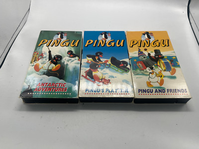 3 Pingu VHS Set Canadian CFP Video Friends, Playtime, Antartic ...
