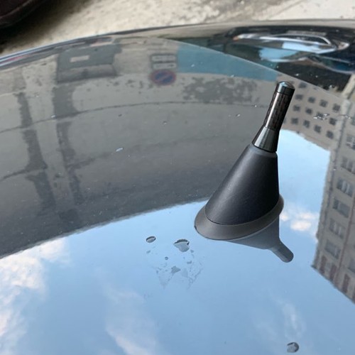 3.5cm Carbon Fiber Black Car Bee Sting Stubby Short Aerial Ariel ...