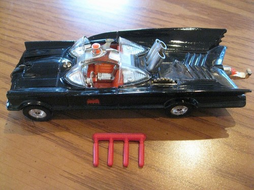 Early Corgi 267 Clear Lens Batmobile Made In Great Britain With Red ...