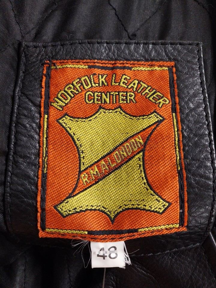 Norfolk Leather Center - Motorcycle Jacket - Black - Fringe Zip Style ...