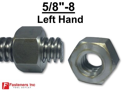 5/8"-8 Acme Heavy Hex Nut Left Hand 2G for Acme Threaded Rod LH 5/8-8 ...