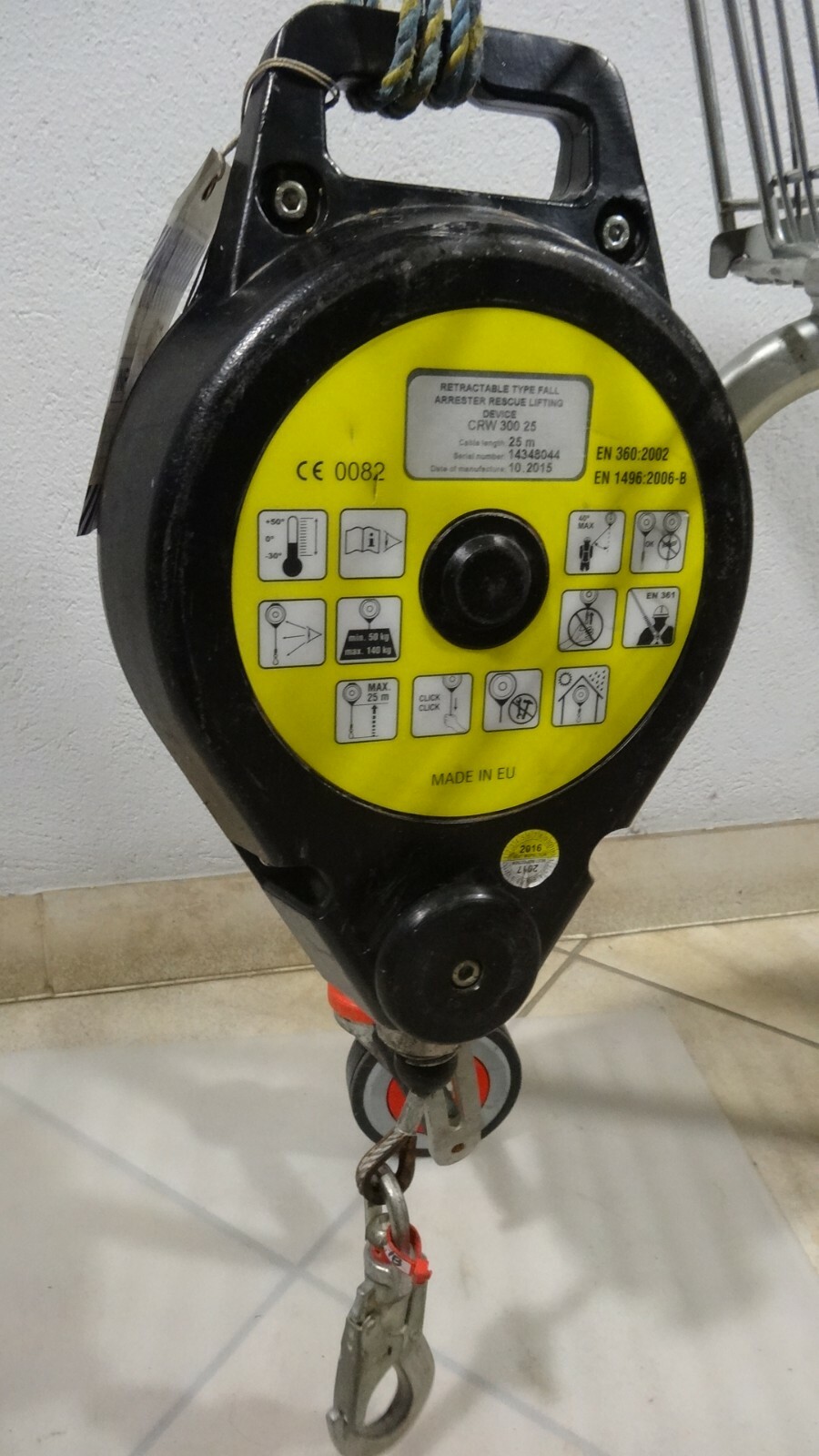 CRW-300/25 Retractable Type 3 Inertia Reel/Rescue Winch 25m | eBay