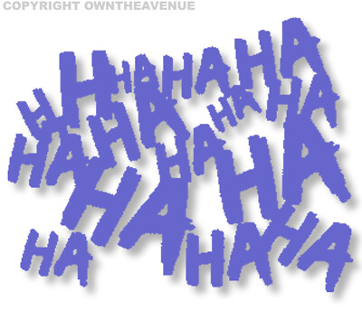 Haha Sticker Decal Joker Serious Evil Body Window Car Purple 8 ...