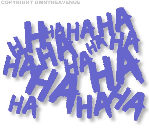 Haha Sticker Decal Joker Serious Evil Body Window Car Purple 8 ...