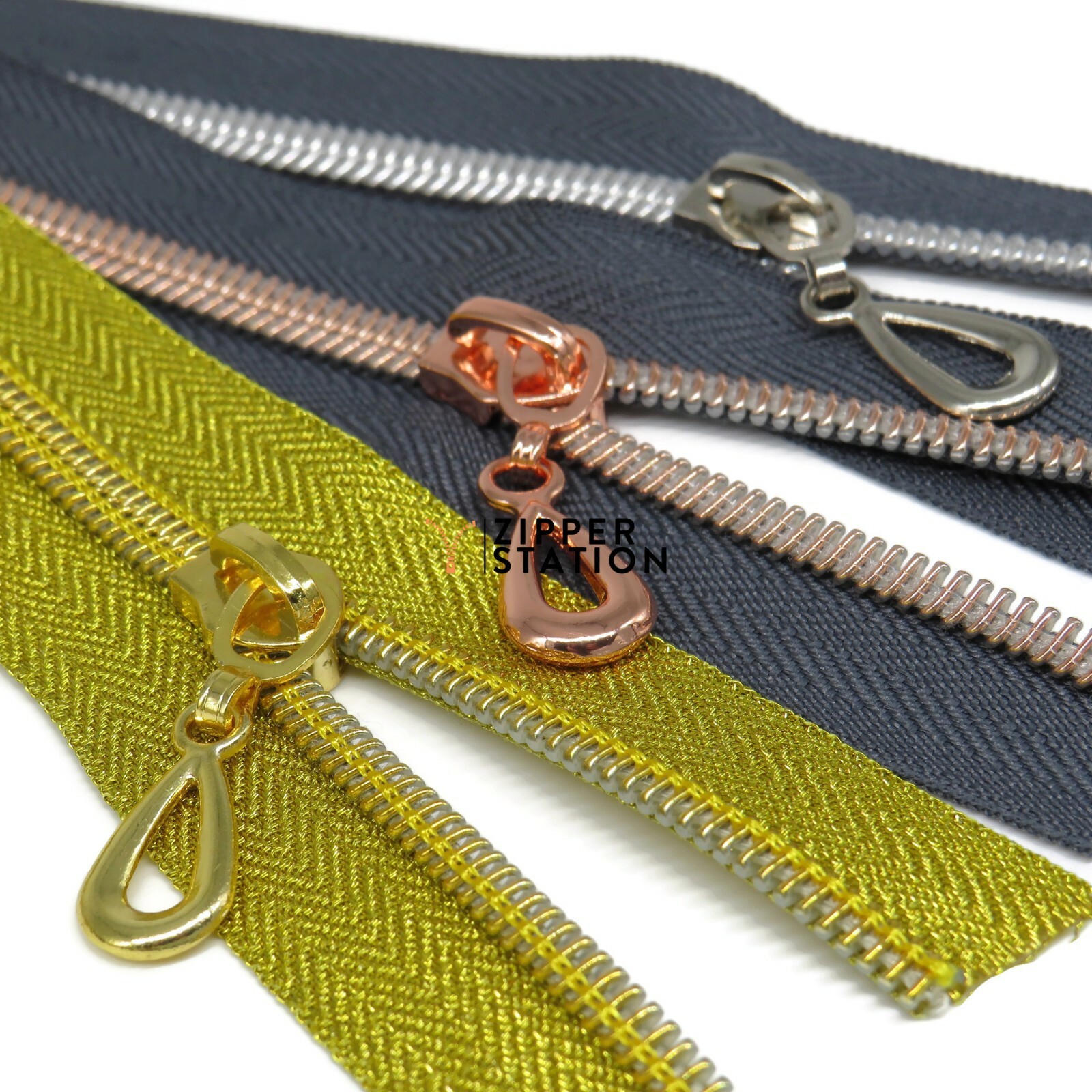 No 5 Nylon Coil zip pullers, zipper slides for zip repair and ...