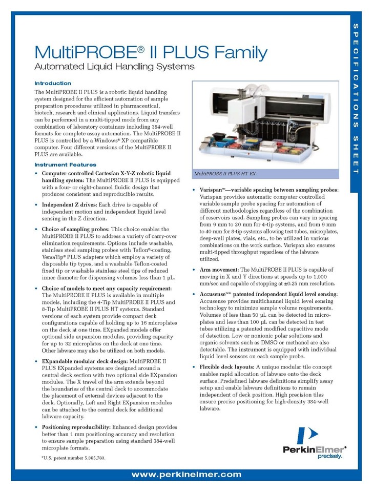 Perkin Elmer MultiProbe II Robotic Transfer Y Axis Carriage Belt Kit | eBay