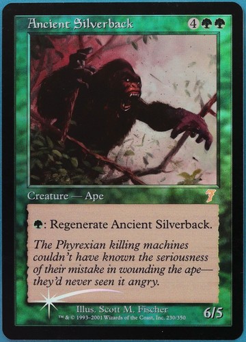 Ancient Silverback FOIL 7th Edition PLD Green Rare CARD (431054) ABUGames | eBay