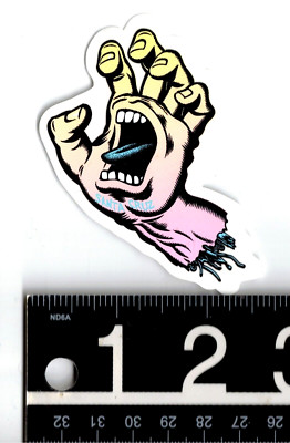 Santa Cruz Screaming Hand Sticker 3 in x 2.75 in Multicolor Classic ...