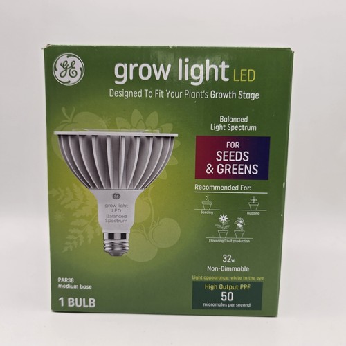 LED Horticultural LED Grow Light GE Par38 Medium Base 32-Watt For Seeds ...