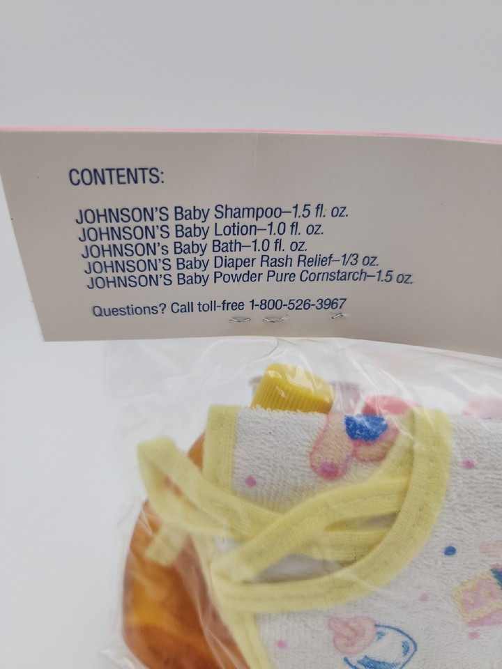 Johnsons's Baby Take-Along Pack 1992 Powder Bath Shampoo Lotion Rash ...