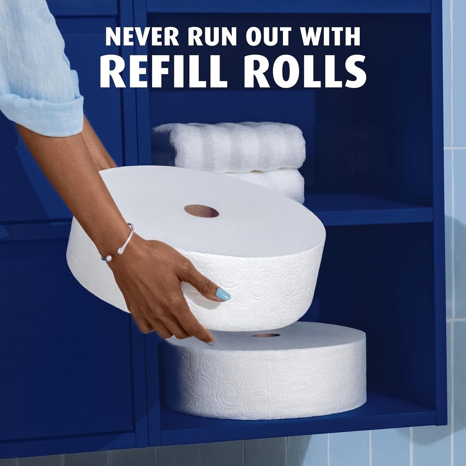 Forever Roll Starter Kit Ultra Soft 1 Holder, 2 Rolls, 2-ply Bath ...