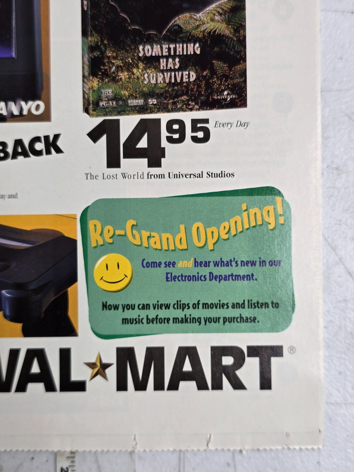 Vintage 1997 WALMART Holiday Catalog N64 PlayStation VHS Men In Black ...