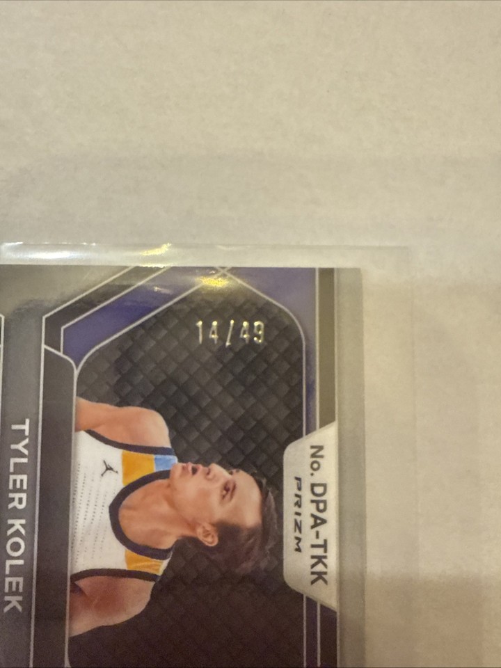 Tyler Kolek 2024 Prizm Draft Picks Rookie Auto Orange Pulsar /49 #DPA ...