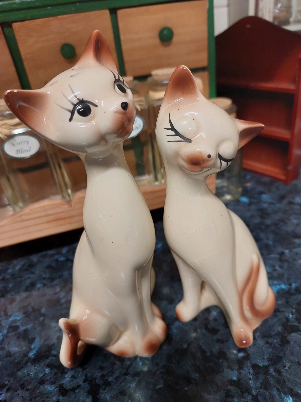 Vintage 1960's Siamese Cat Ornaments (2) /JAPAN / Rare & Collectable ...