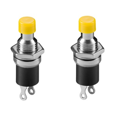 Mini Taster Gelb 2 Stück Hochwertige Ausführung mit Metallhals ...