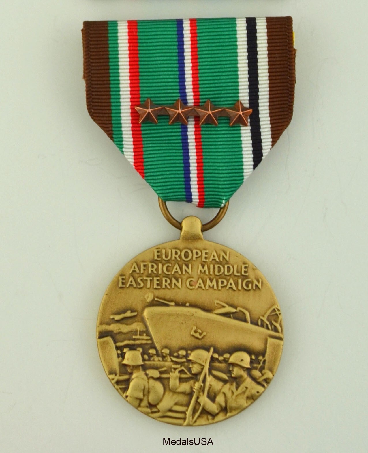 European African Middle Eastern Campaign Medal with 4 Campaign Stars ...