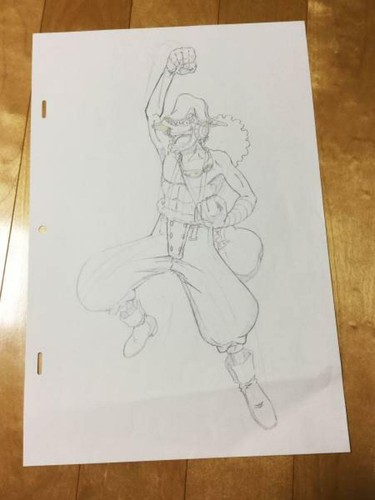 One Piece Animation Cel Usopp Eijiro Oda Original Sketch Hand Drawn ...