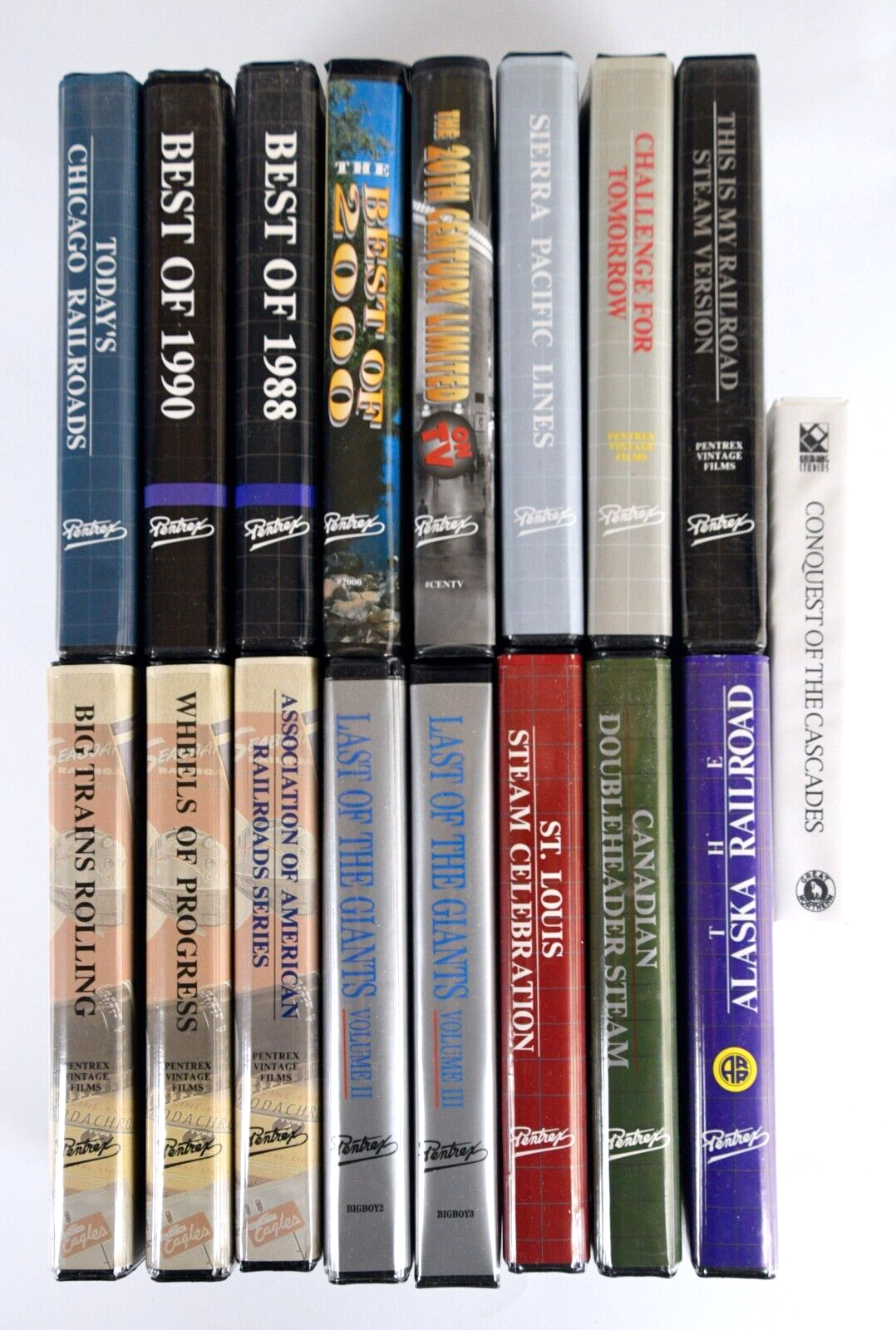 Lot Of 17 Pentrex Railroad Train VHS Tapes - Santa Fe, Sierra Pacific ...