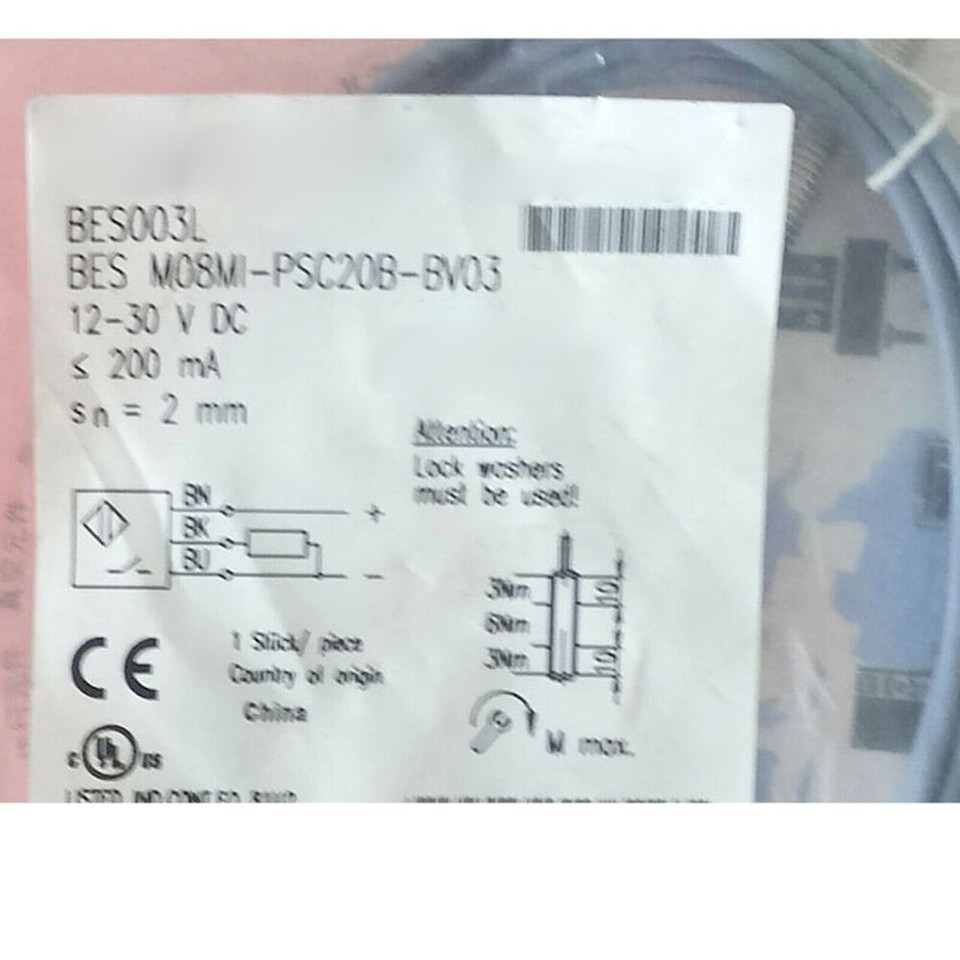 For BES003L BES M08MI-PSC20B-BV03 Inductive Sensor SN:2.0mm Replacement ...