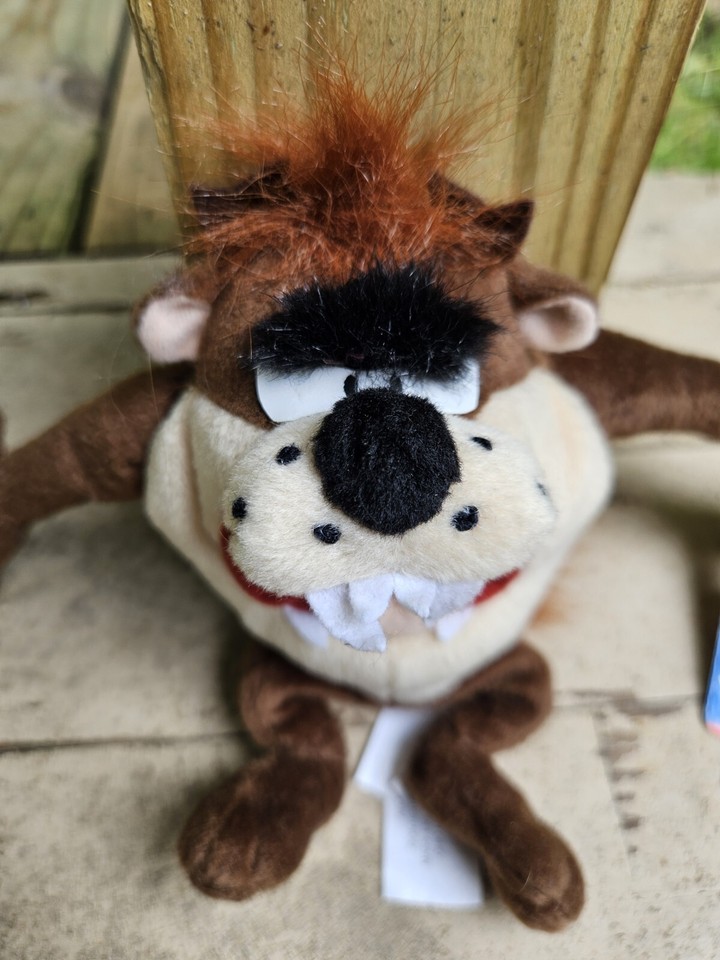 Nanco Looney Tunes Taz Tasmanian Devil Plush Stuffed Animal Warner Bros ...