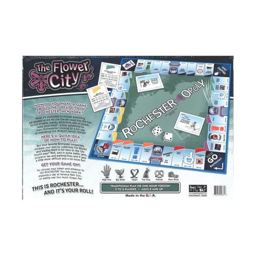 Late for the Sky Board Game Rochester-Opoly Box New | eBay