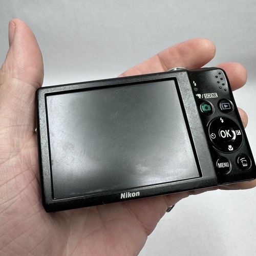 AS IS Nikon COOLPIX L22 12.0MP Red Digital Camera Bad Battery Door ...