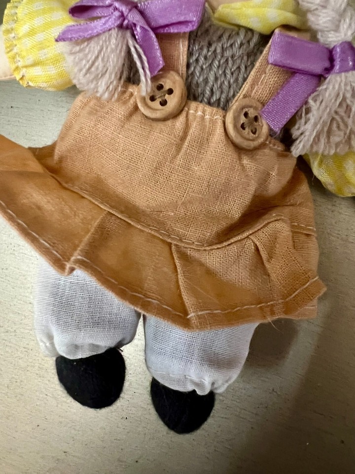 Vintage Pair of HANSEL & GRETEL 5” Cloth Sand Dolls~Hand Painted ...