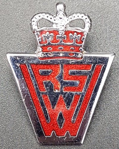 Vintage WRVS Enamel Pin Badge by Marples Beasley, Birmingham, Post 1953 ...