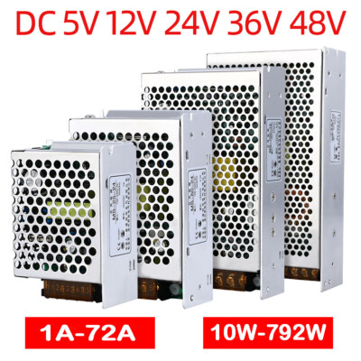 LED Switch Power Supply AC110/220V To DC5V 12V 24V 36V 48V 10W-792W ...