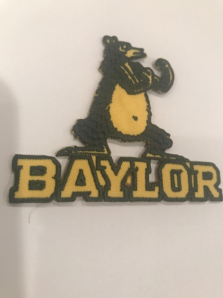 BAYLOR BEARS Vintage Embroidered On Your On Patch 3.5” X 3” | eBay