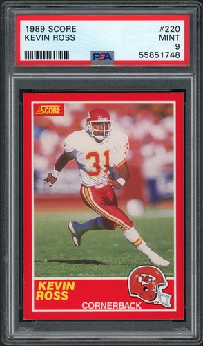 1989 Score Kevin Ross #220 Kansas City Chiefs - PSA 9 | eBay