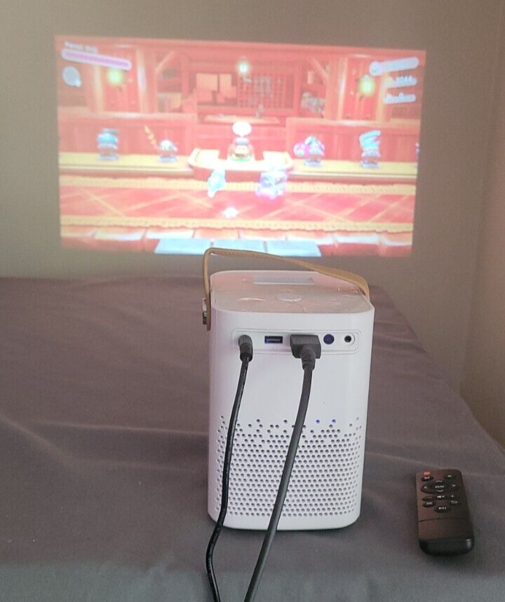 Mini Portable Projector Upgraded WiFi Mini Projector, FHD 1080P Built ...