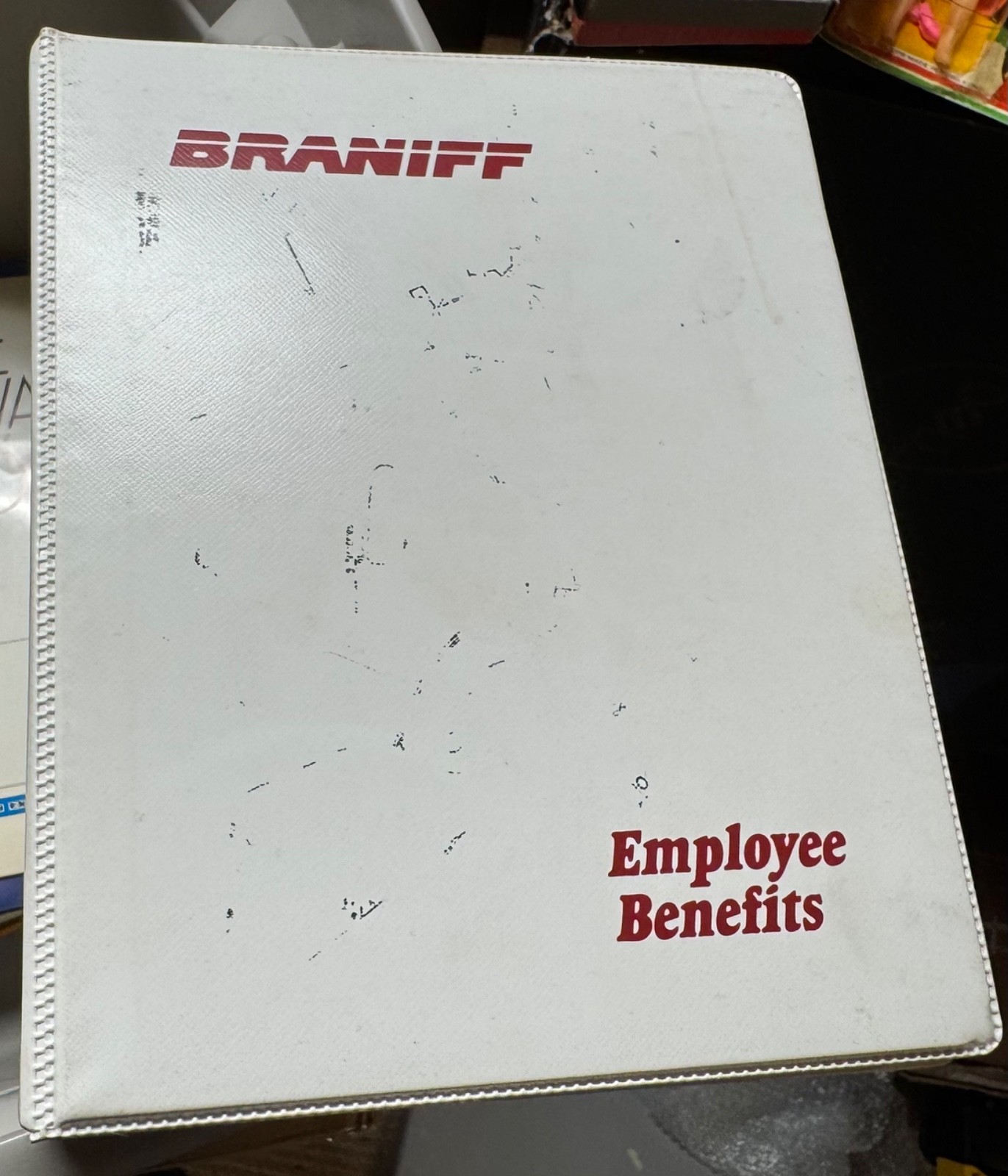 Braniff Employee Benefits binder + 3 Braniff empty folders | eBay