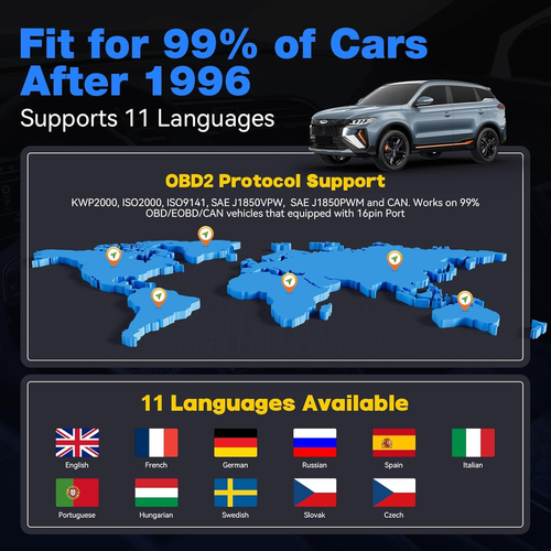 VDIAGTOOL VD30 Enhanced OBD2 Scanner, Car Code Reader, Universal Check ...