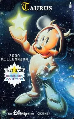 Anime Manga Phone Card Mickey Mouse Horoscope Collection Taurus Disney ...