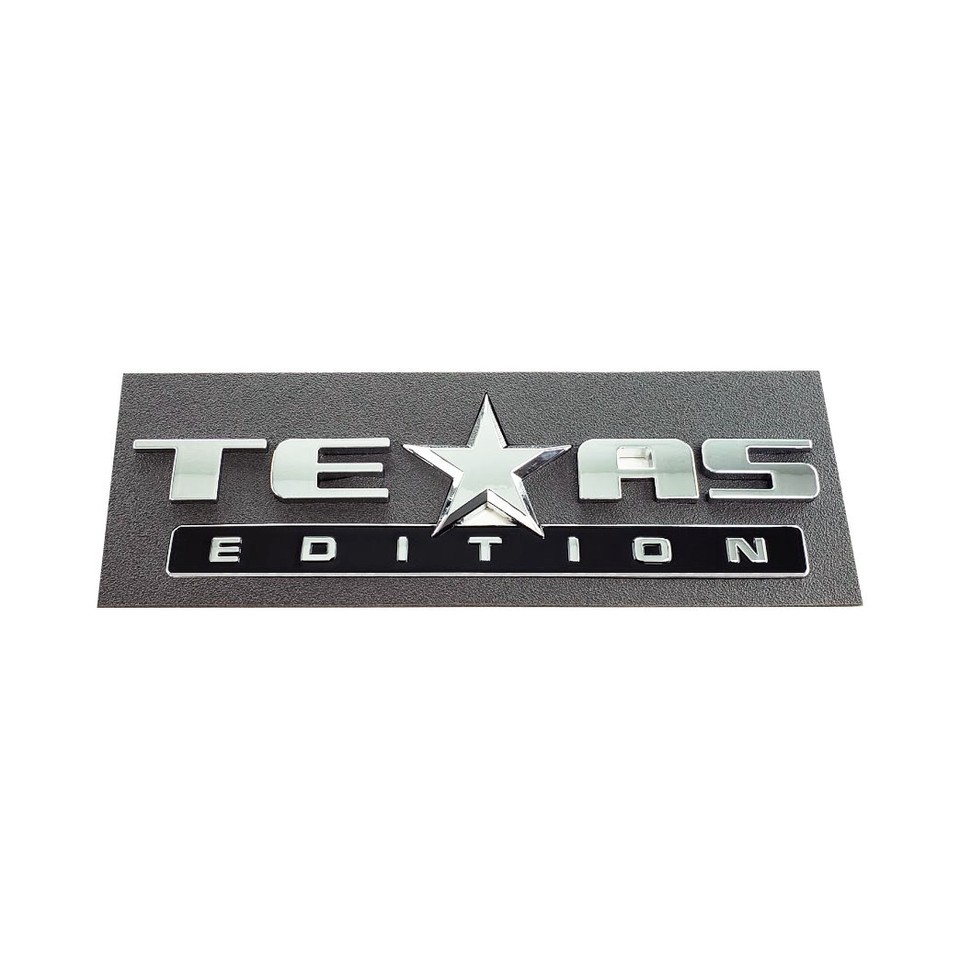 3PC 3D TEXAS EDITION EMBLEM Fits CHEVY SILVERADO SIERRA TRUCK UNIVERSAL ...