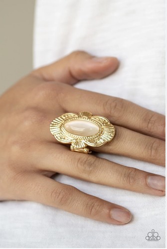 Paparazzi Jewelry - Oceanside Oracle Gold Ring Vintage Vault BNWTs | eBay