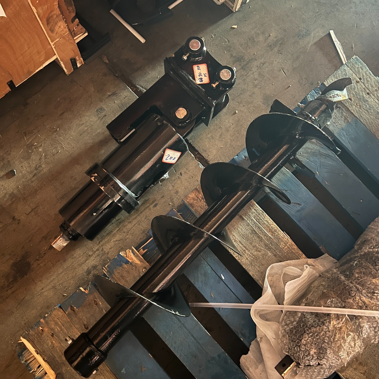 Auger Drill Attachment fits for Mini Excavators Skid Steer Backhoe 301 ...